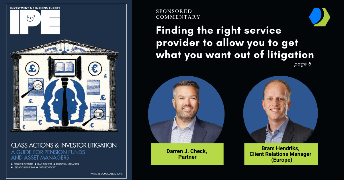 Plaintiff Class Action Attorneys | Shareholder, Antitrust & Consumer ...